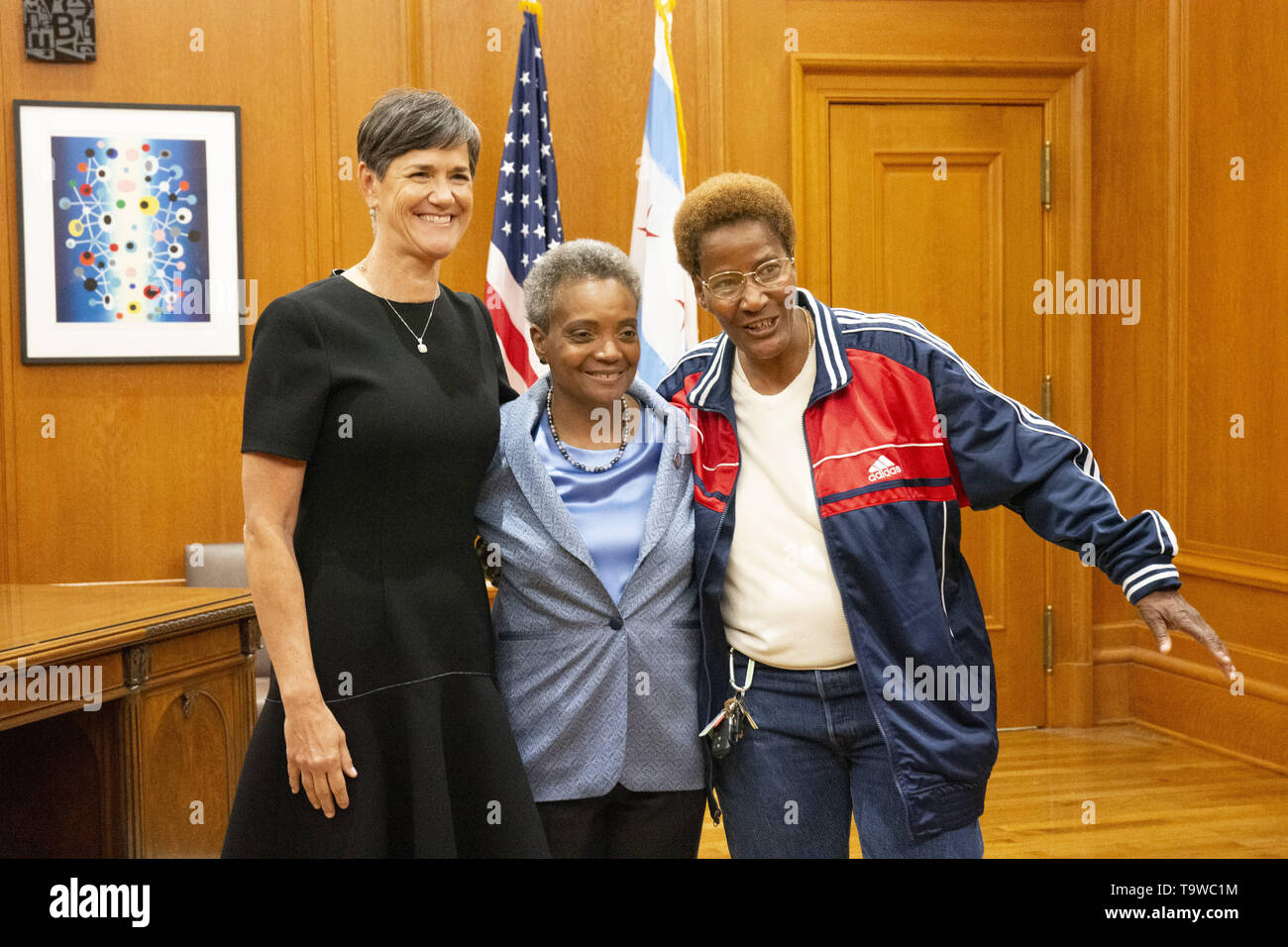 Chicago, IL, USA. 20th May, 2019. On inauguration day, Lori Lightfoot ...