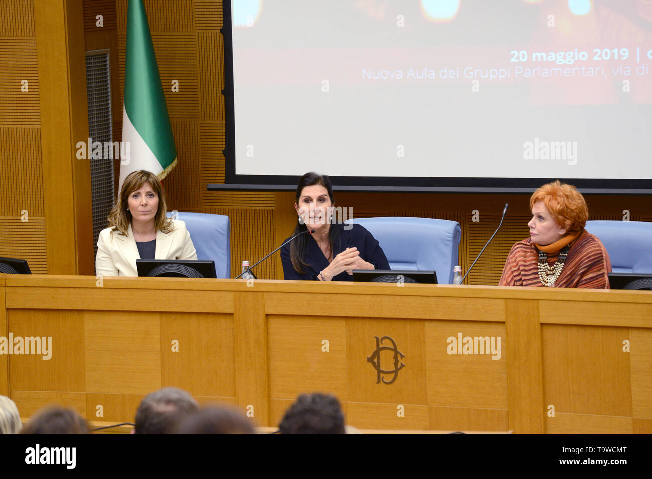 Rome, Italy. 20th May, 2019. (From left to right) Stefania Guarracino ...