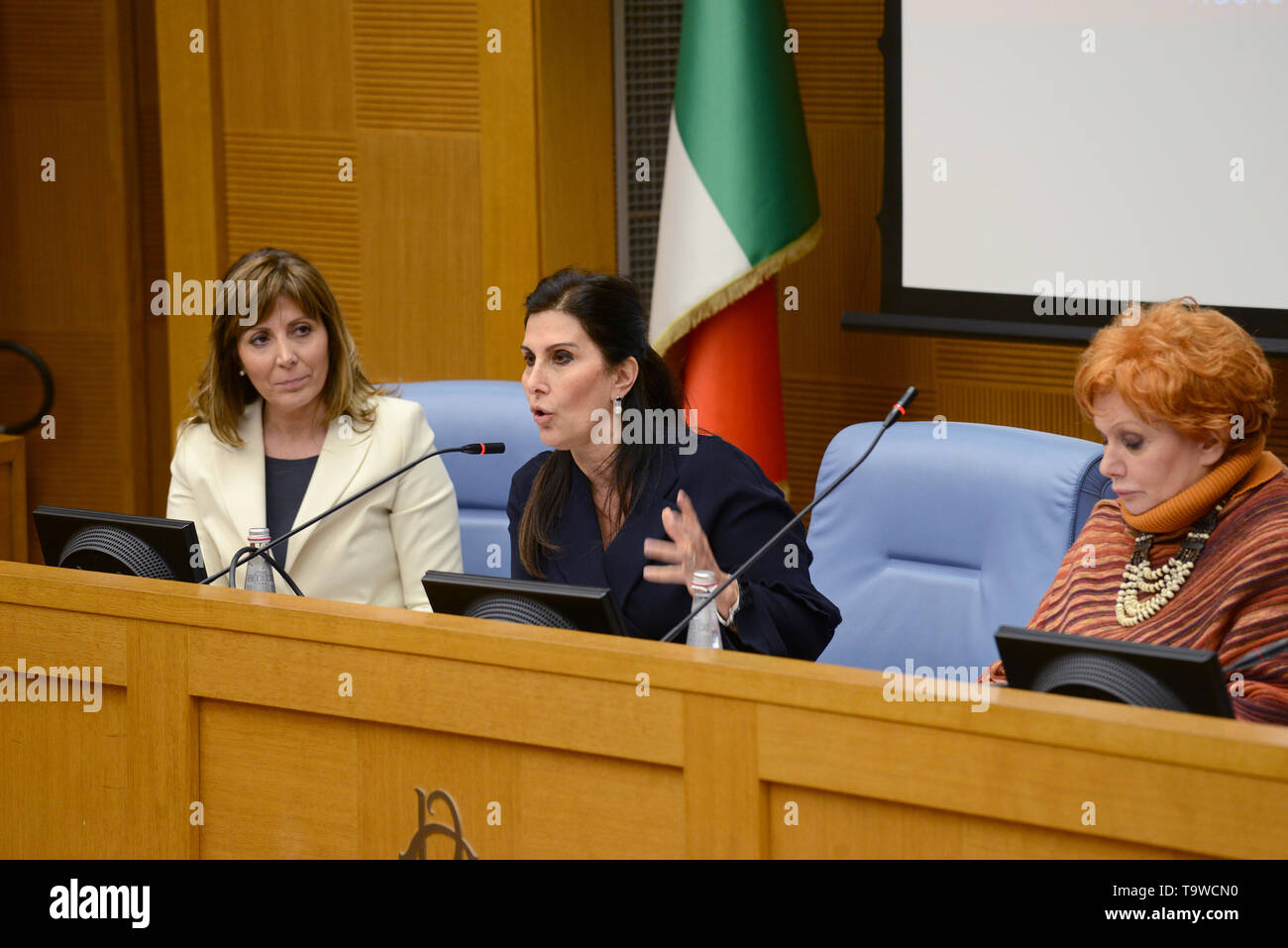 Rome, Italy. 20th May, 2019. (From left to right) Stefania Guarracino ...