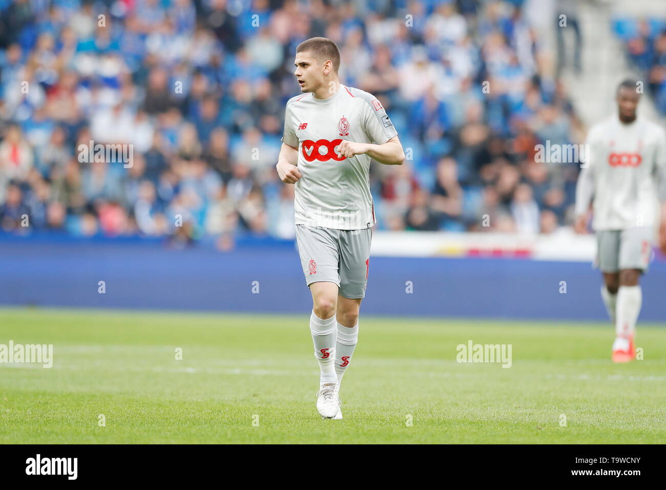 Genk, Belgium. 19th May, 2019. Razvan Marin (Liege) Football/Soccer ...
