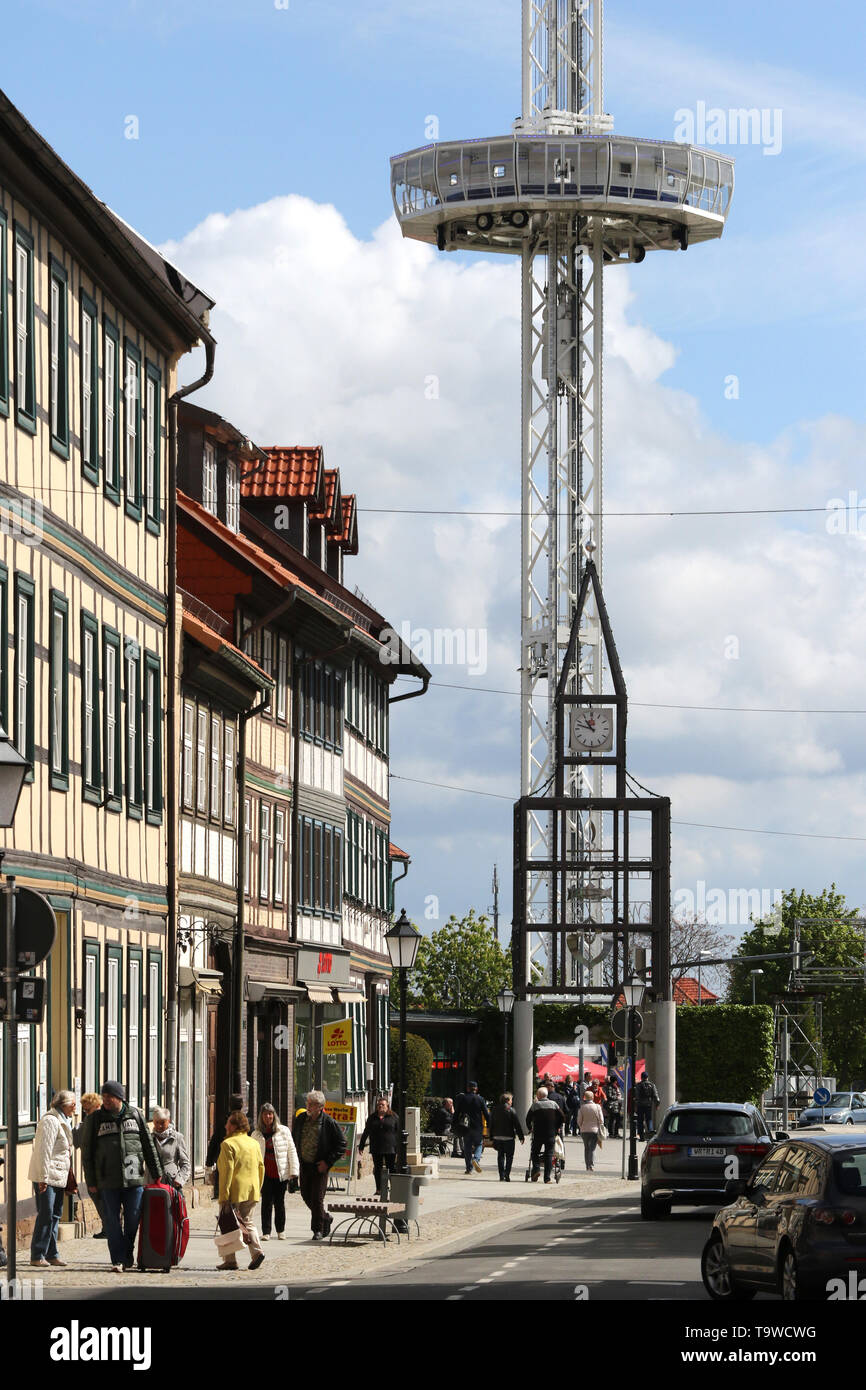 Wernigerode, Germany. 07th May, 2019. The highest mobile observation ...