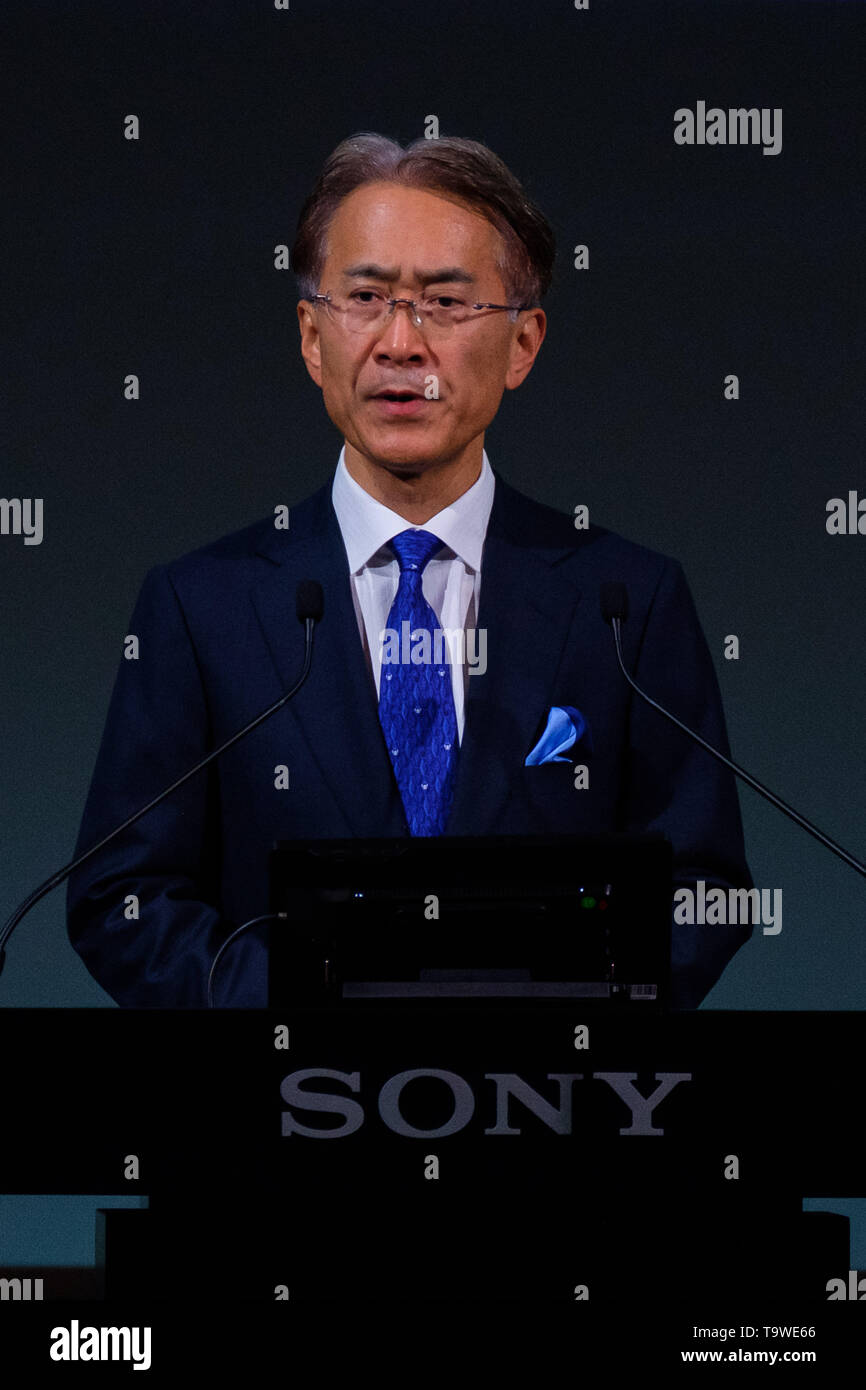 Japan Sony's CEO and President Kenichiro Yoshida attends a press ...