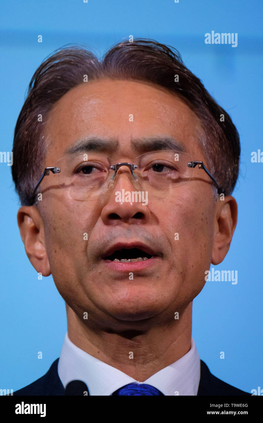 Japan Sony's CEO and President Kenichiro Yoshida attends a press ...