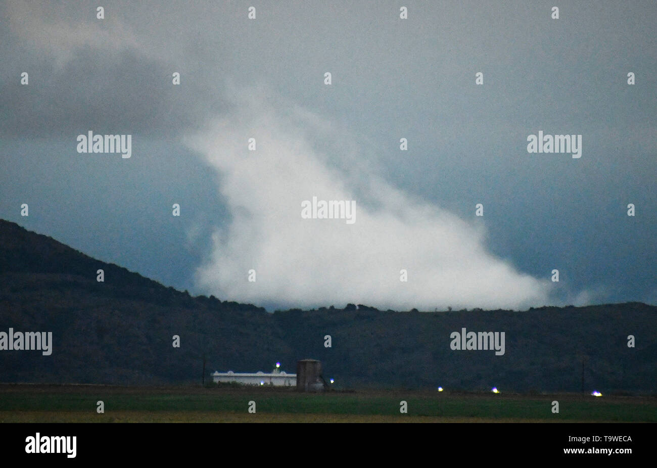 Hail core hits the ground from tornado warn strong cell over the Magna ...