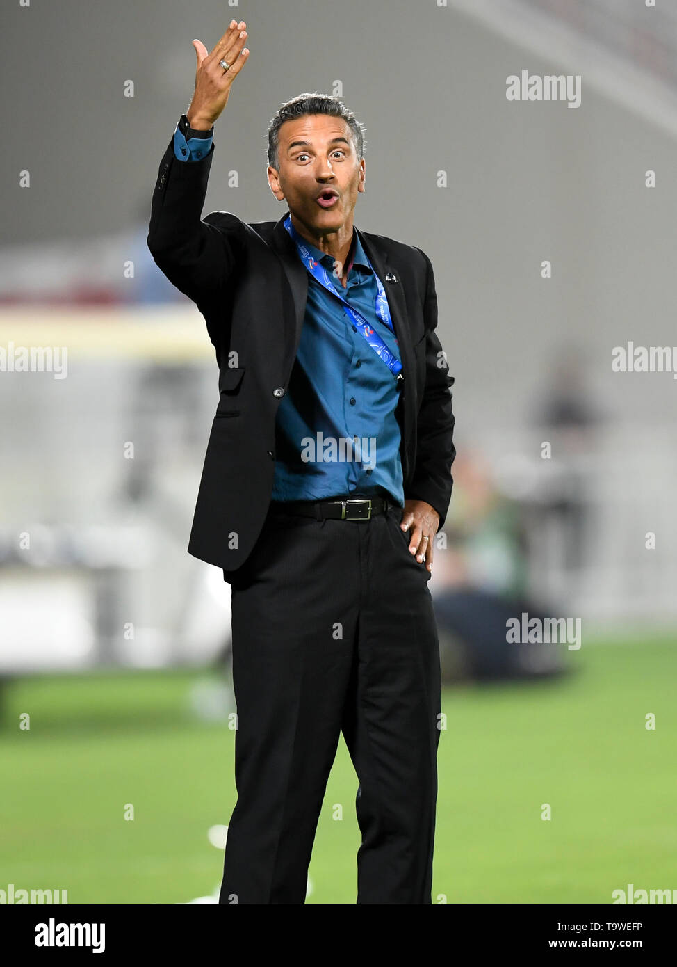 Doha, Capital of Qatar. 20th May, 2019. Al Hilal's head coach Pericles ...