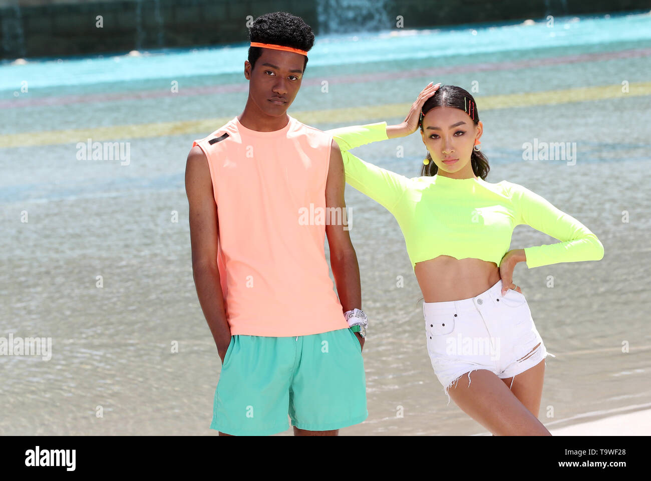 21st May, 2019. S. Korean models Moon Ga-bi and Han Hyun-min South ...