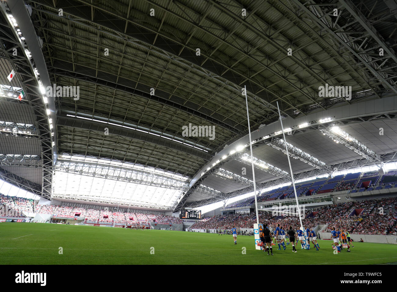 2019 rugby world cup match kobe misaki stadium hi-res stock photography ...