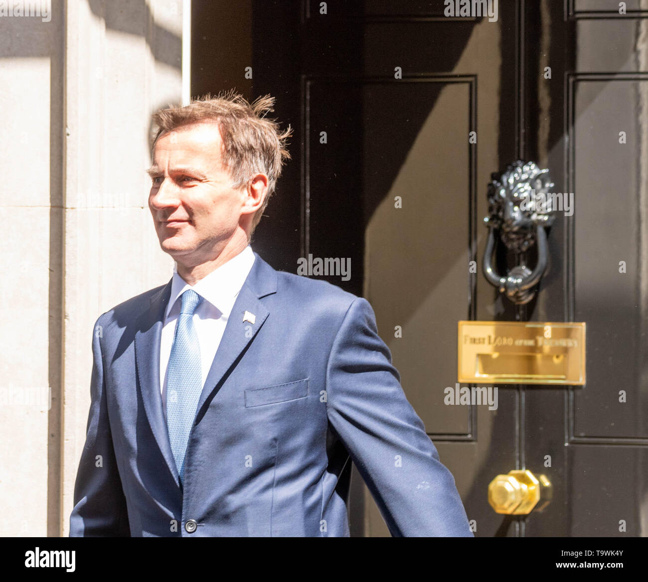 London, UK. 21st May 2019. Jeremy Hunt MP PC, Foreign Secretary, leaves ...