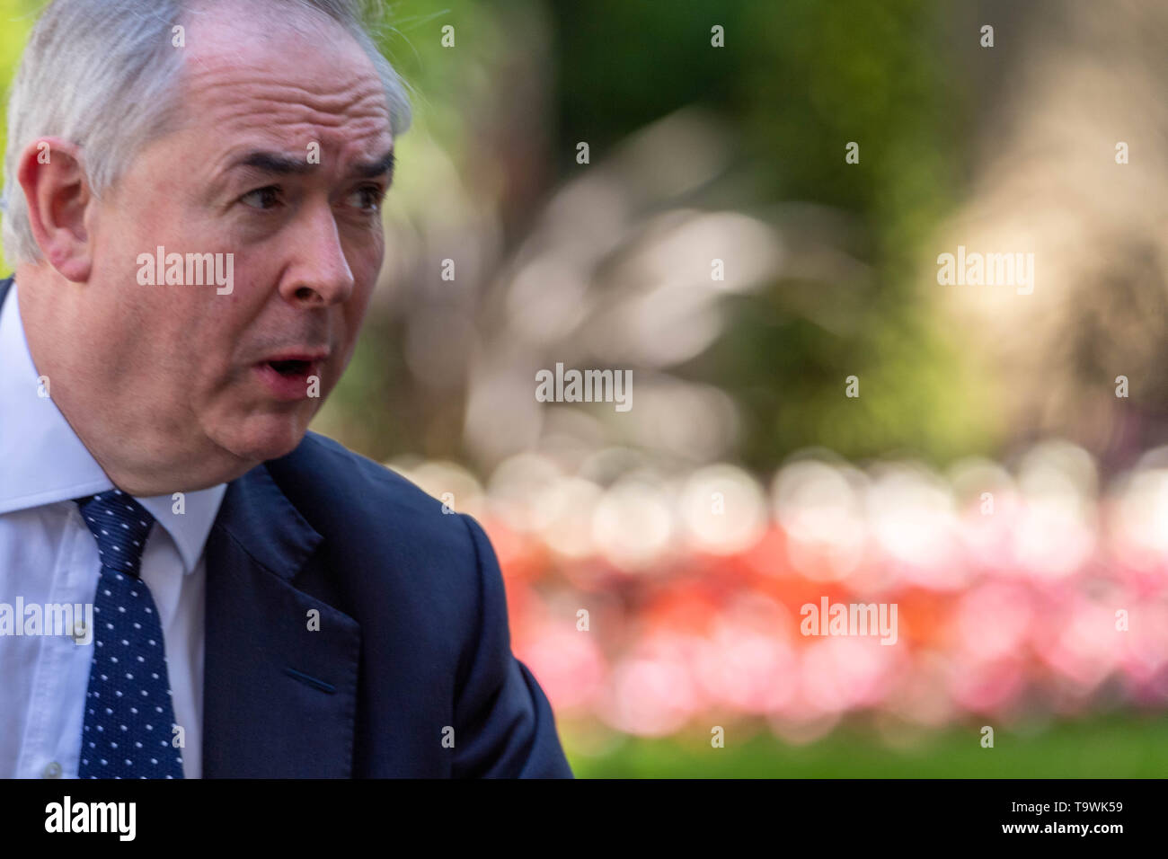 London, UK. 21st May 2019. Geoffrey Cox QC MP leaves a Cabinet meeting ...