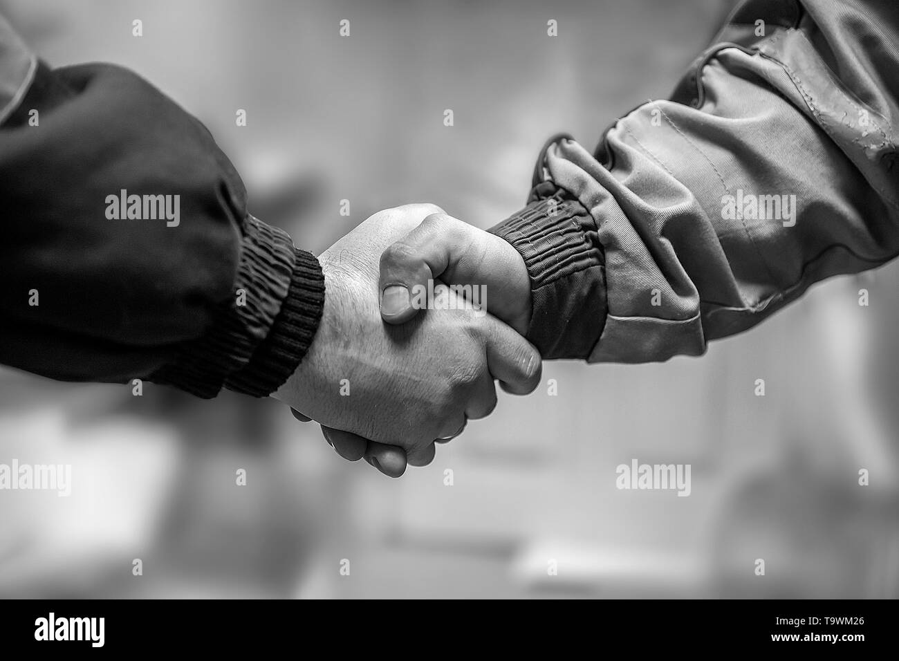 Male handshake hi-res stock photography and images - Alamy