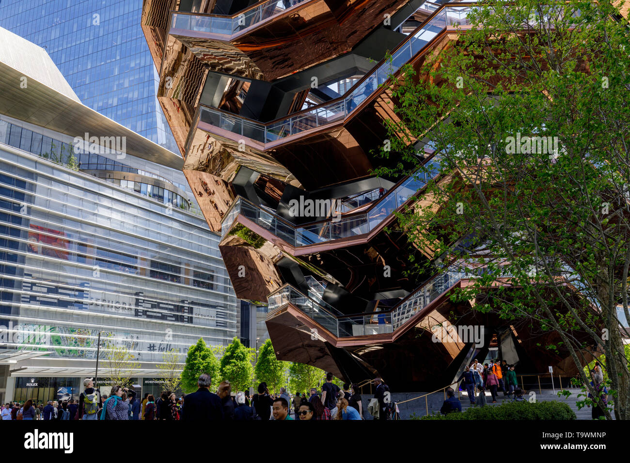 The Vessel dominates Hudson Yards, New York, New York, USA Stock Photo ...
