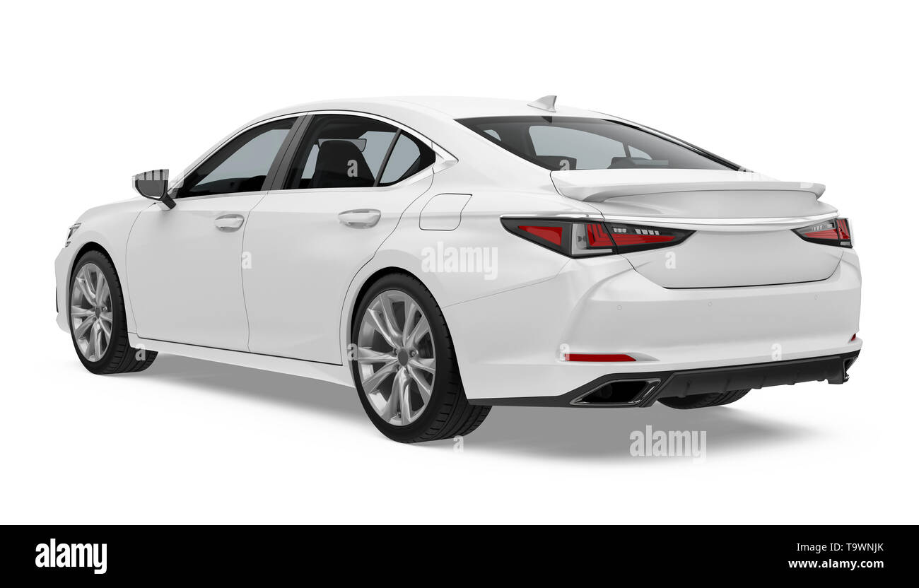 Sedan Car Isolated Stock Photo - Alamy