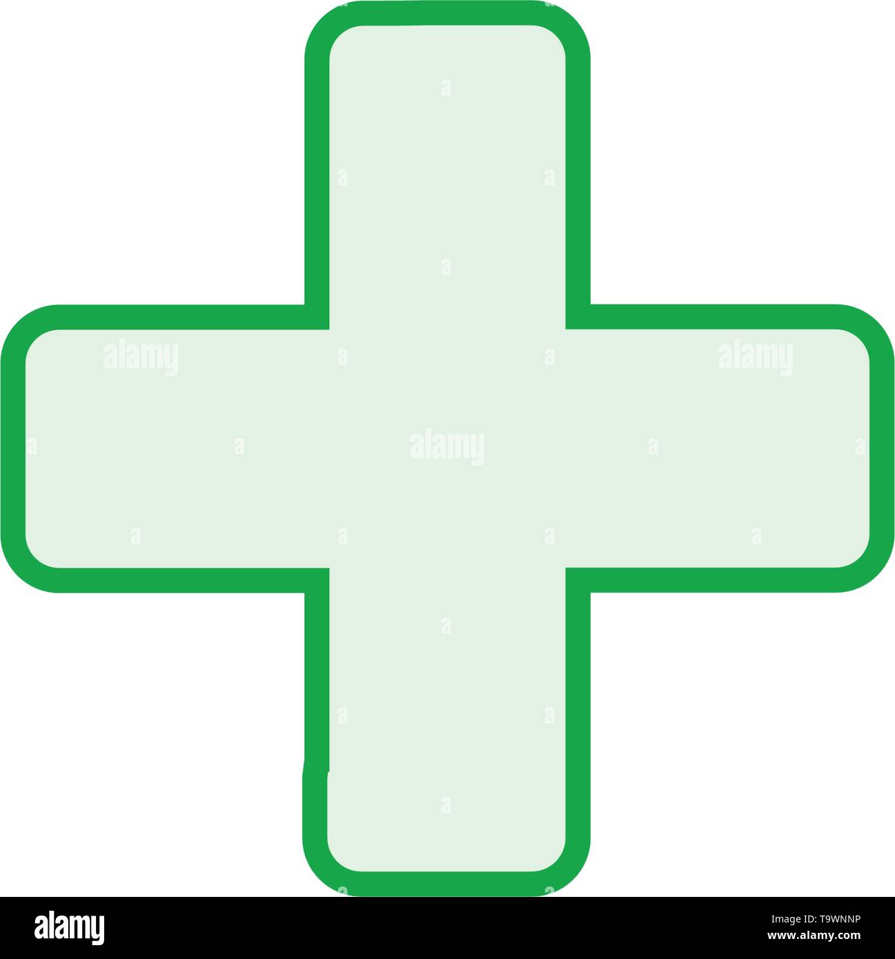 Hospital Cross Sign