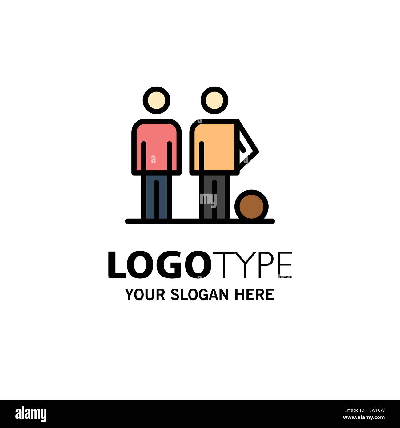 Football ball teenager child soccer Stock Vector Images - Alamy