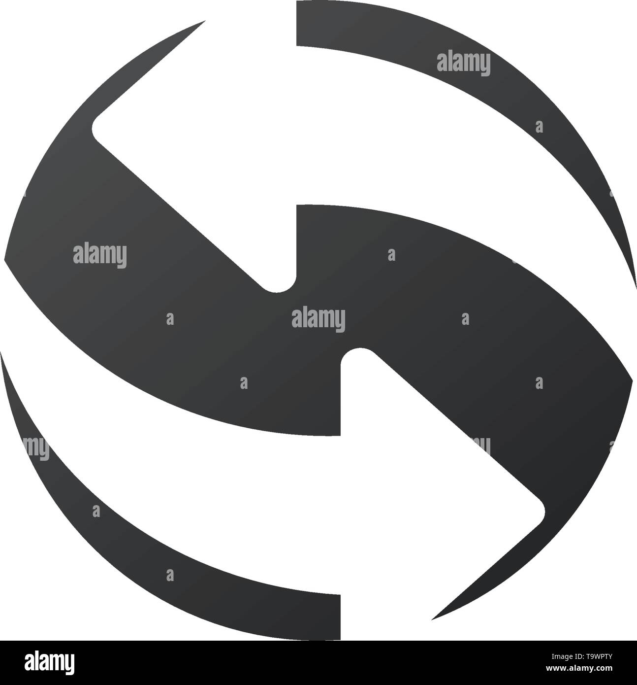 Refresh, Reload Isolated Flat Web Mobile Icon. Vector illustration ...