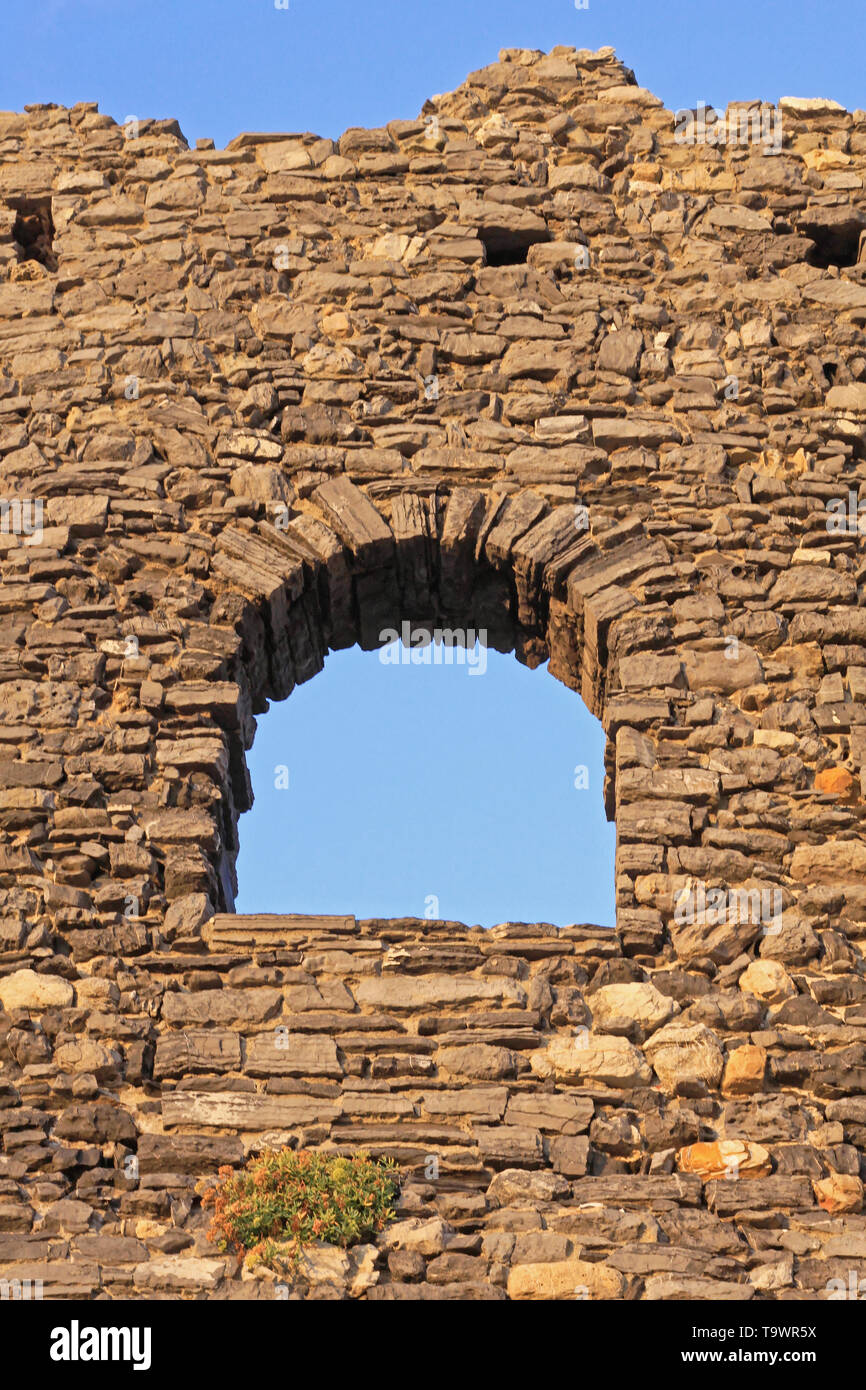 Arch Stone Window Structure in Liguria Italy Stock Photo - Alamy