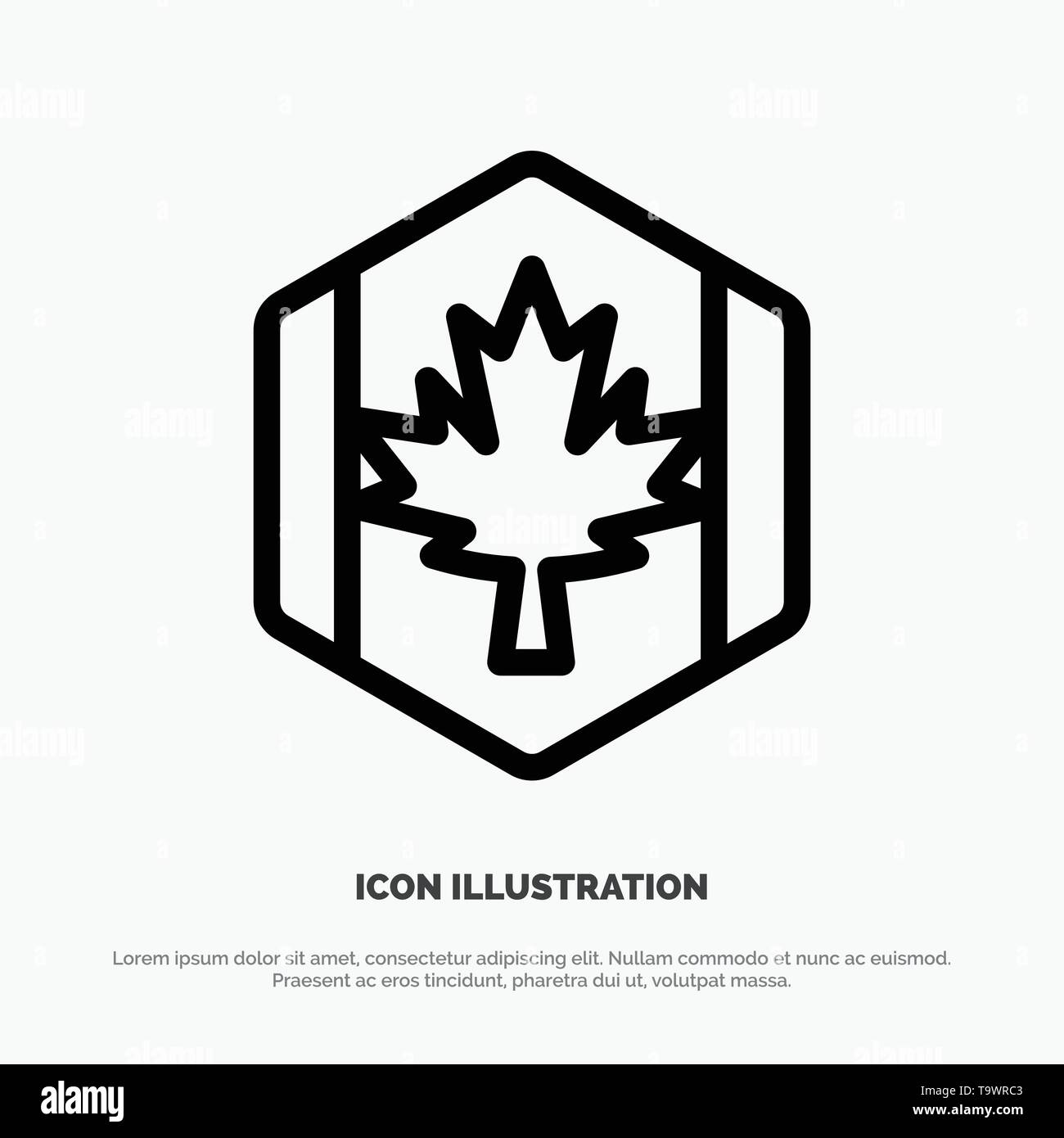 Maple tree canada flag Stock Vector Images - Alamy