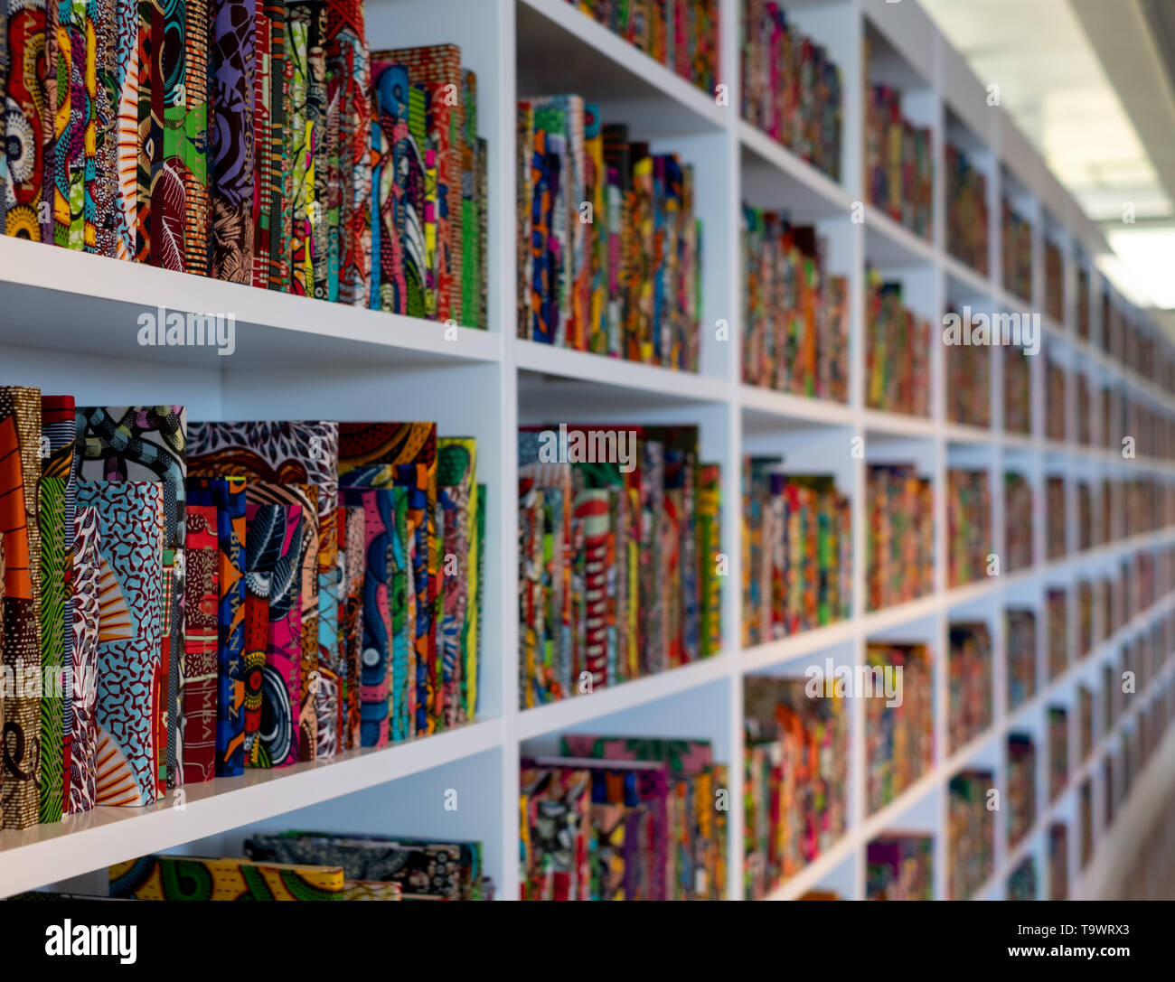Installation entitled 'The African Library', part of the Trade Winds ...