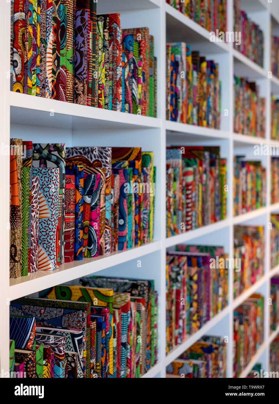 Installation entitled 'The African Library', part of the Trade Winds ...