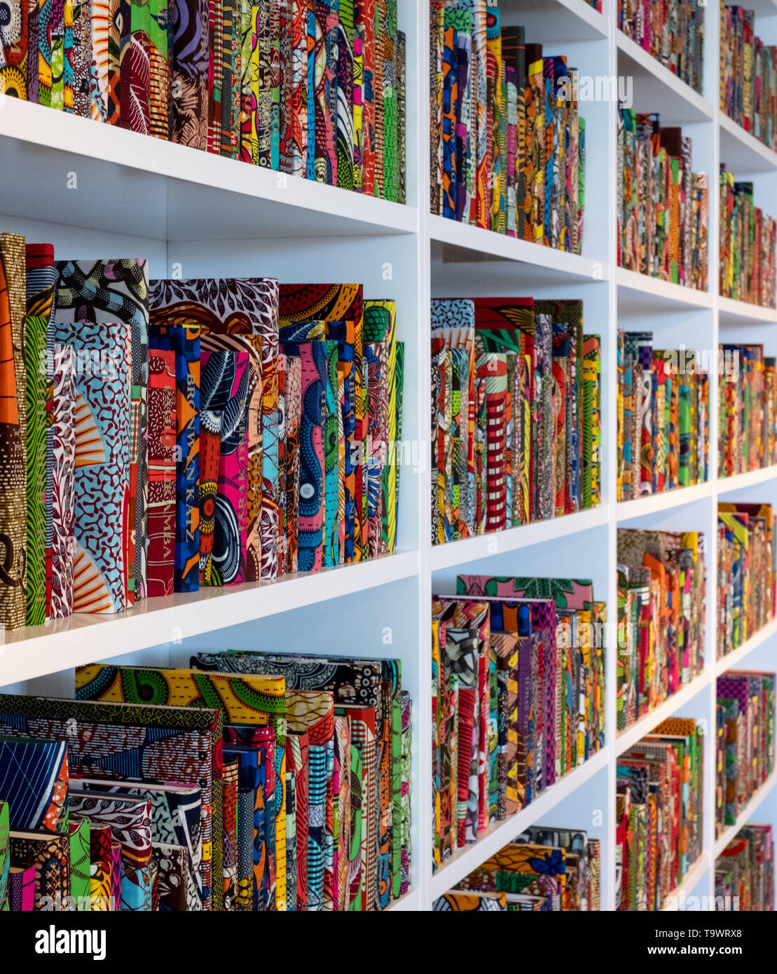 Installation entitled 'The African Library', part of the Trade Winds ...