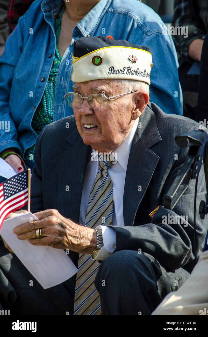 World War II Veteran and Pearl Harbor Survivor Stock Photo - Alamy