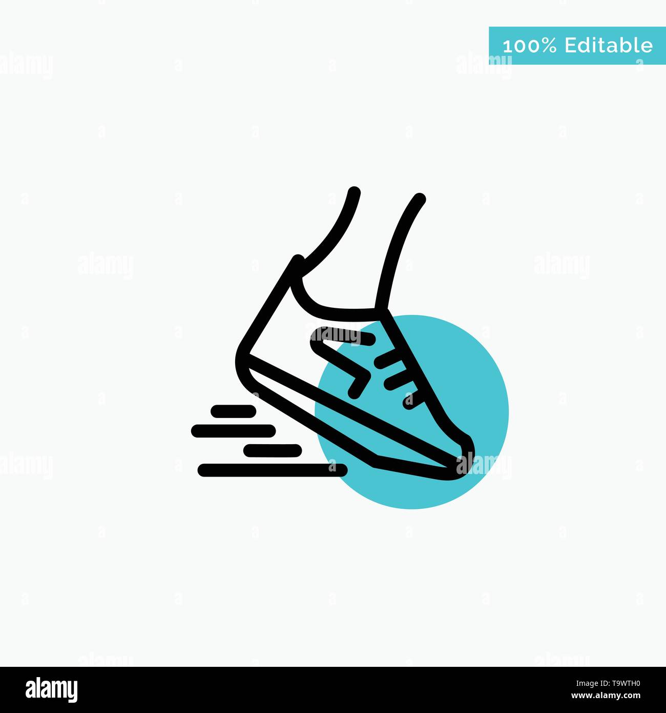 Running foot splash Stock Vector Images - Alamy