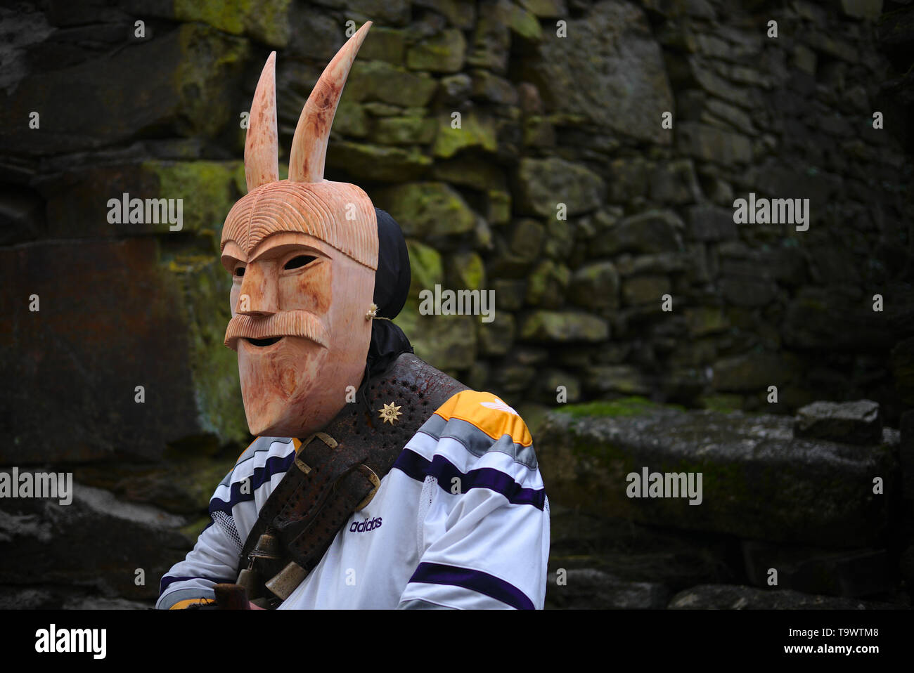 The traditional Entrudo (Carnival) of Lazarim, where on Tuesday people ...