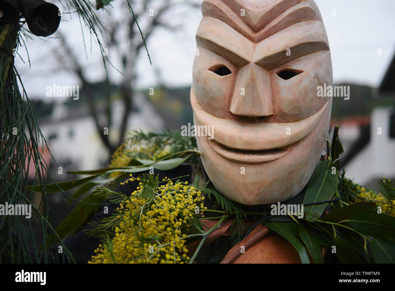 The traditional Entrudo (Carnival) of Lazarim, where on Tuesday people ...