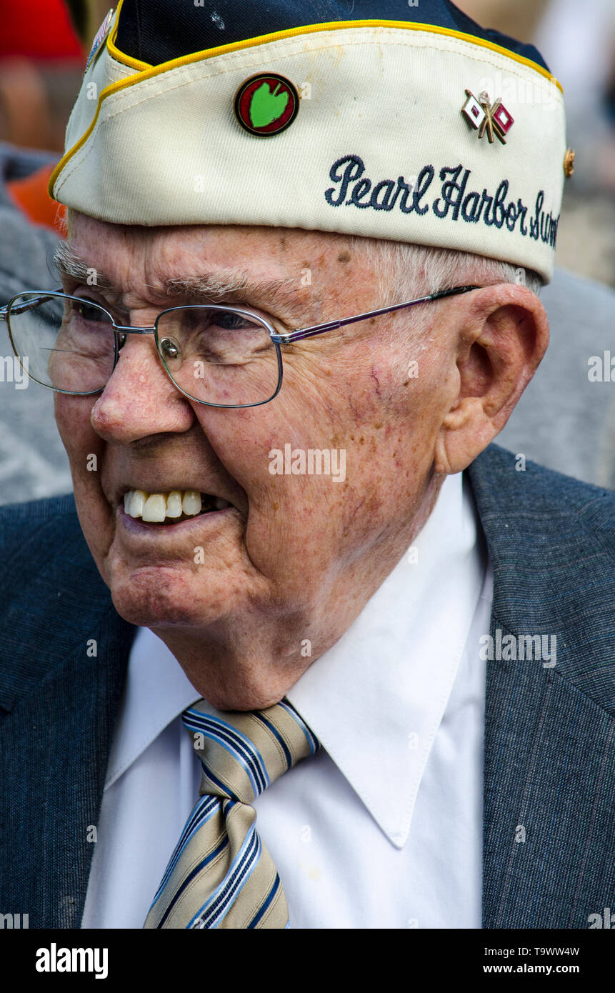 World War II Veteran and Pearl Harbor Survivor Stock Photo - Alamy
