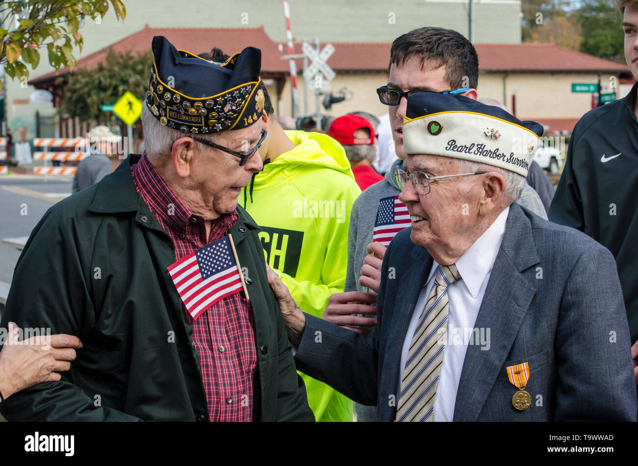 World War II Veteran and Pearl Harbor Survivor Stock Photo - Alamy