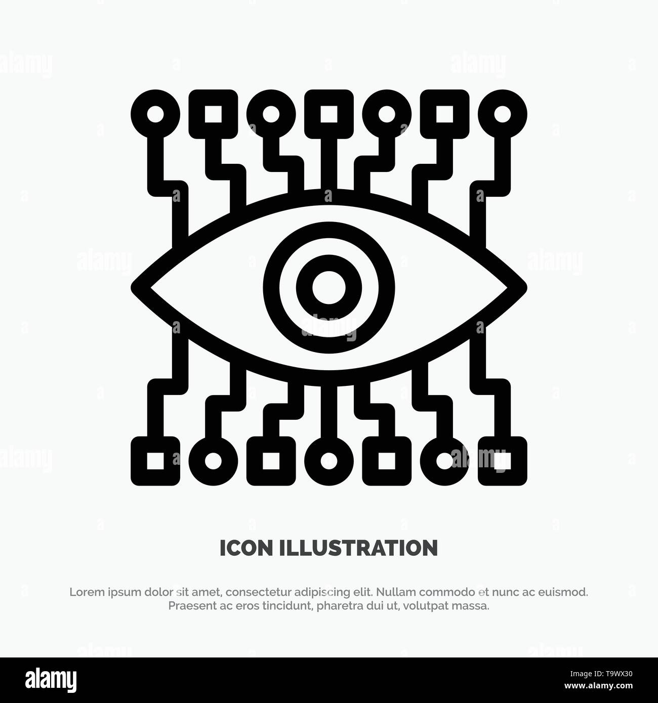 Watch watching eye Stock Vector Images - Alamy