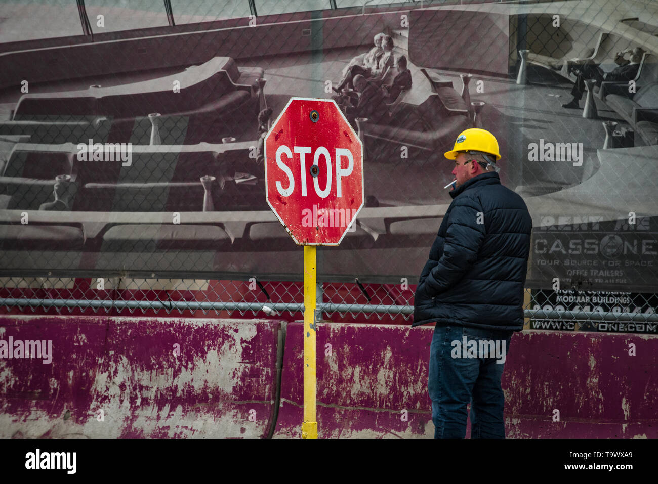 JFP Airport construction site Stock Photo - Alamy