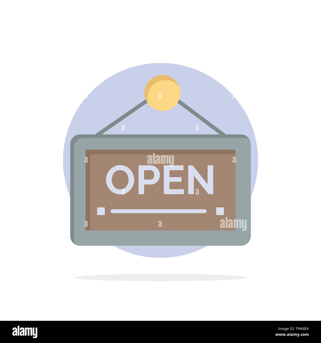 Open sign neon circle hi-res stock photography and images - Alamy