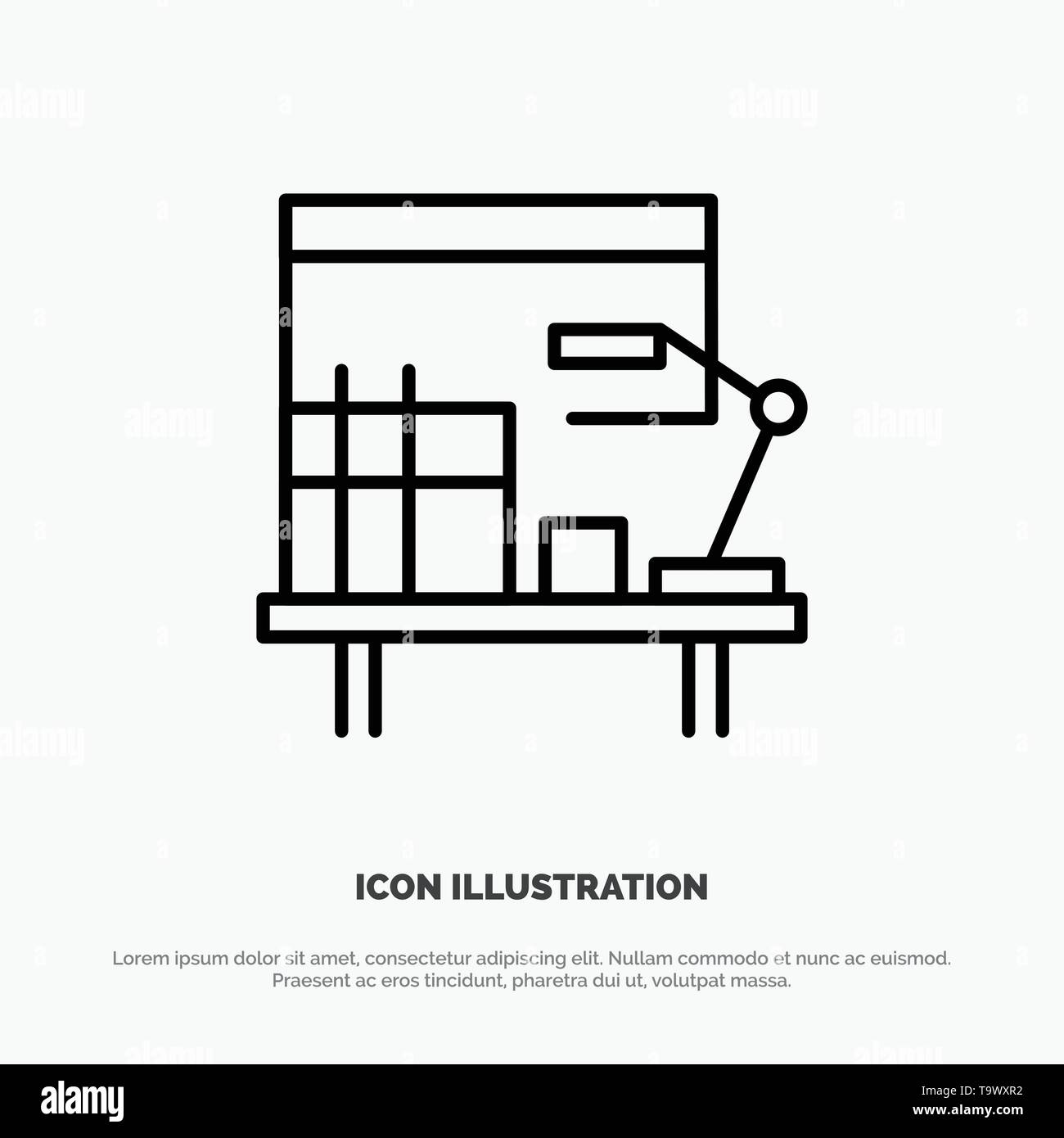 Office table top view icon vector hi-res stock photography and images ...