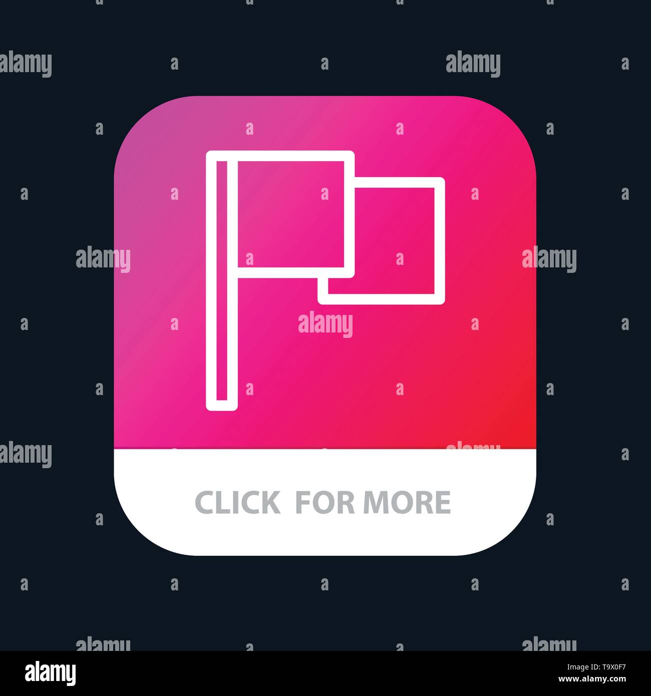 Basic Flag Ui Mobile App Button Android And Ios Line Version Stock Vector Image And Art Alamy