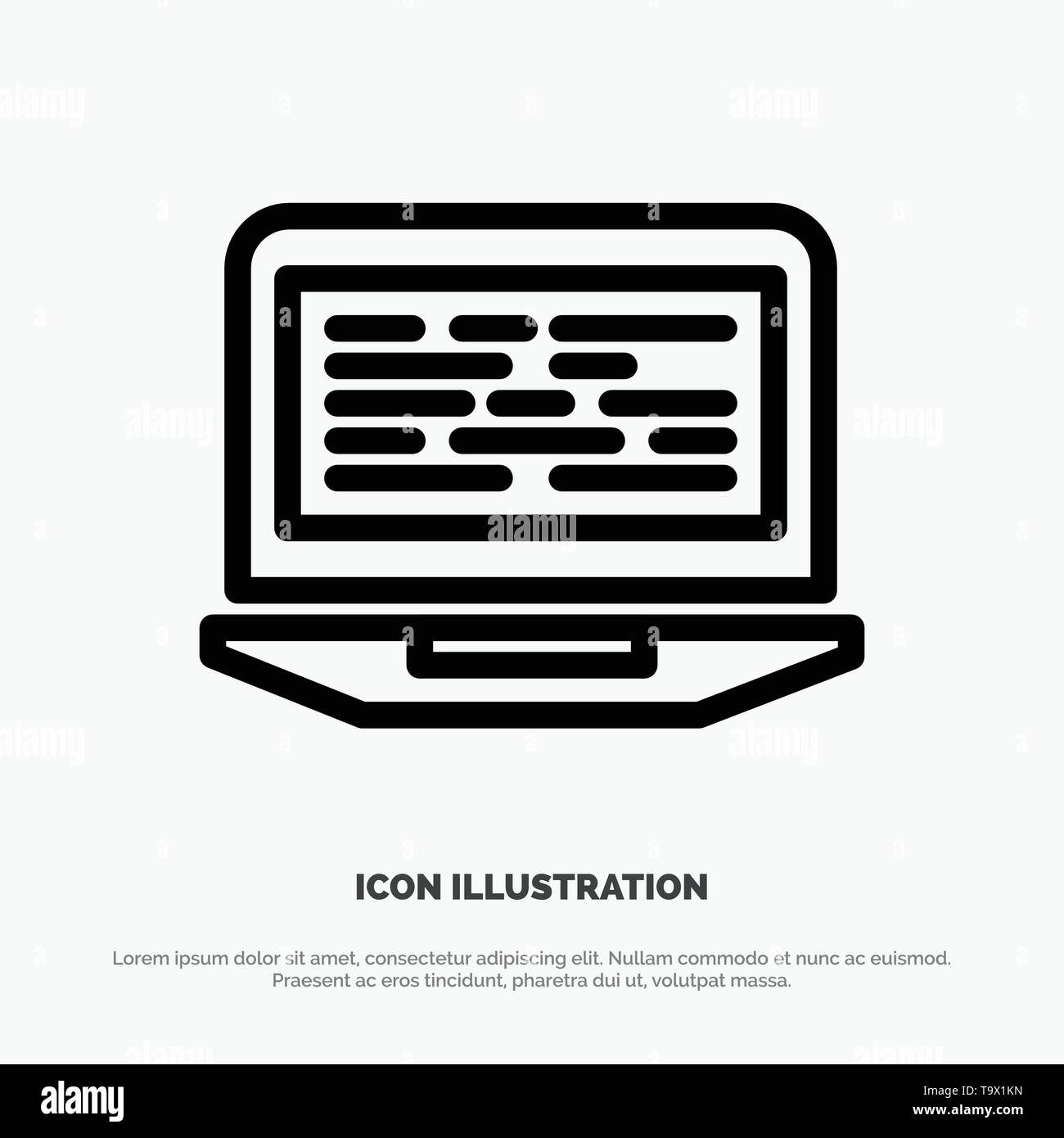 Coding laptop screen Cut Out Stock Images & Pictures - Alamy