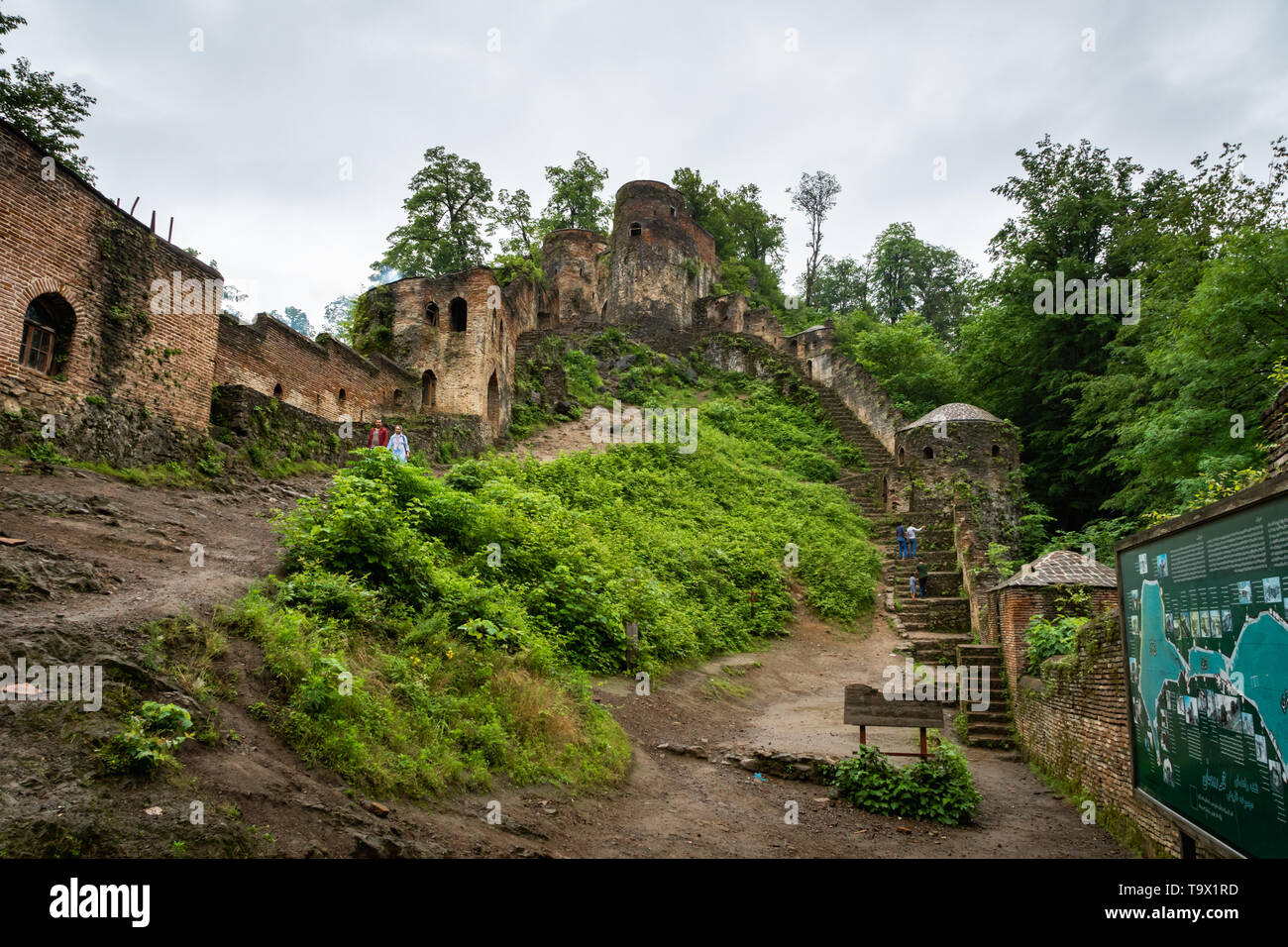 Fuman, Iran - June 2018: Rudkhan Castle architecture in Iran. Rudkhan ...