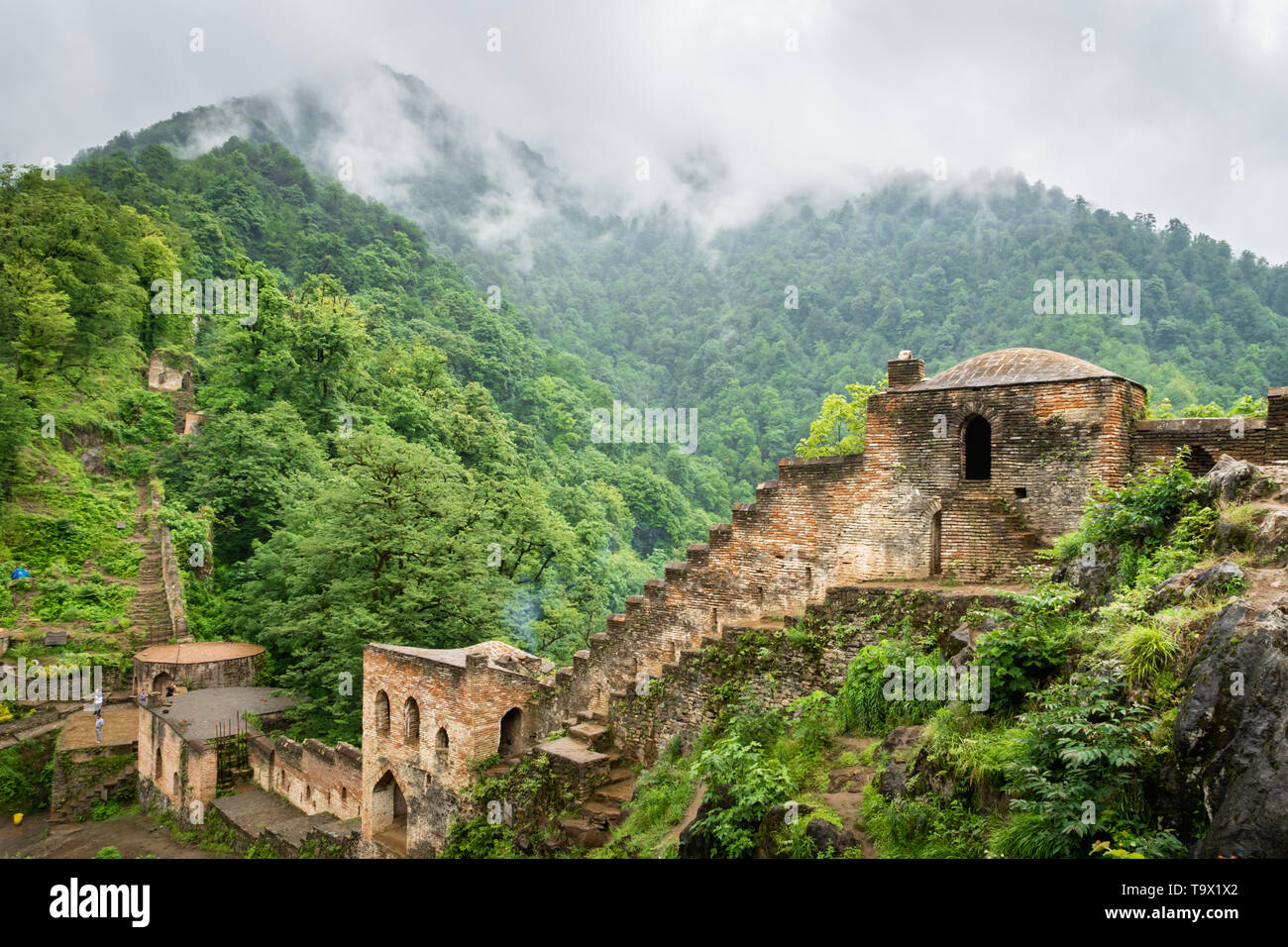 Fuman, Iran - June 2018: Rudkhan Castle architecture in Iran. Rudkhan ...