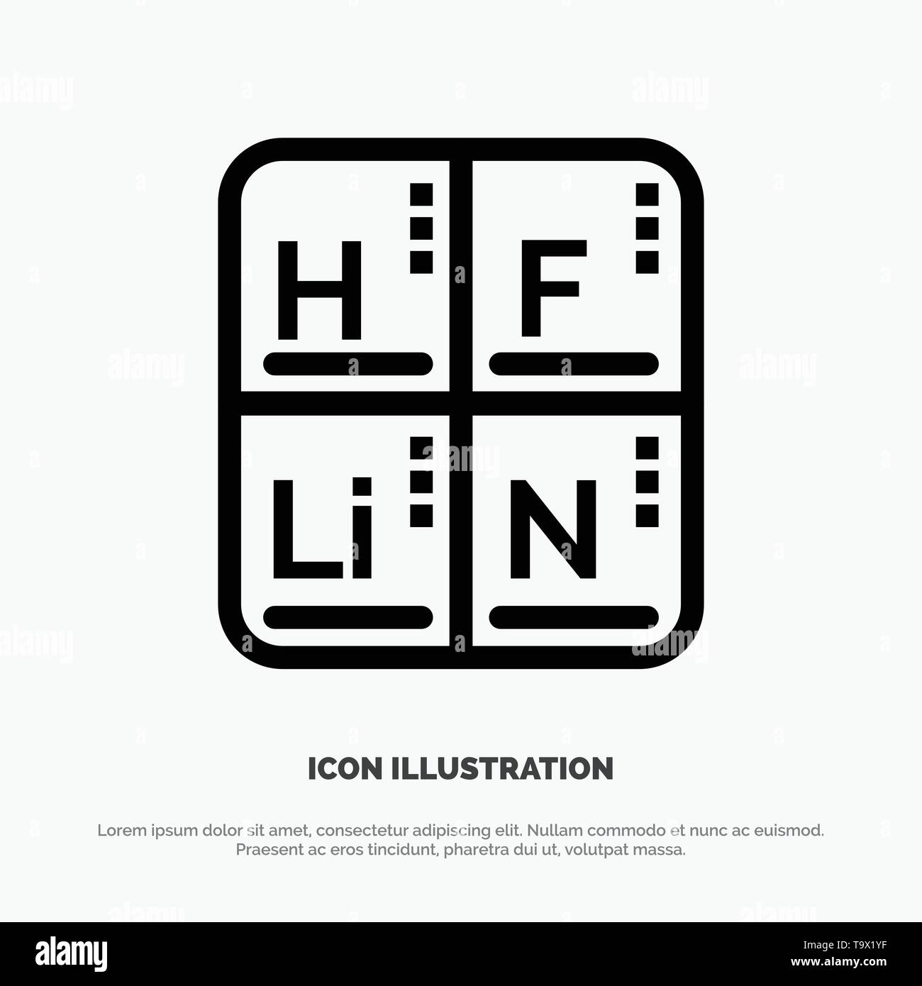 Periodic table elements hi-res stock photography and images - Alamy