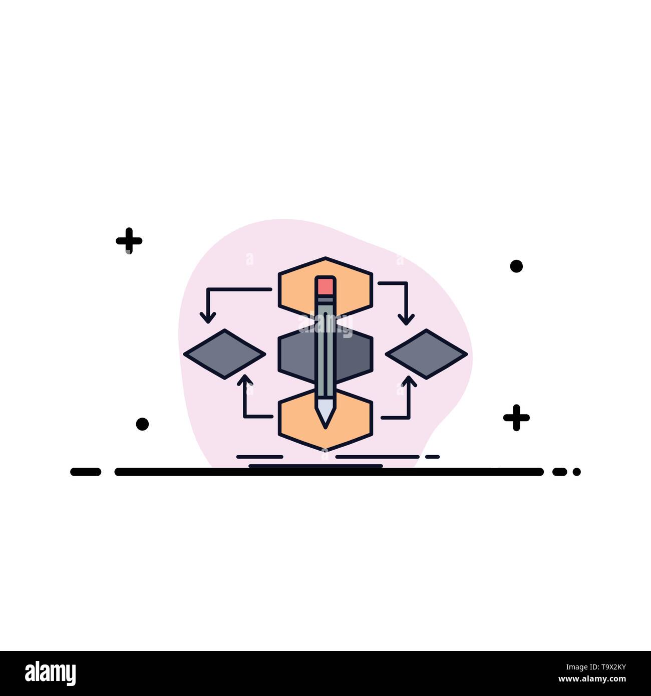 Work processes flow workflow Cut Out Stock Images & Pictures - Alamy