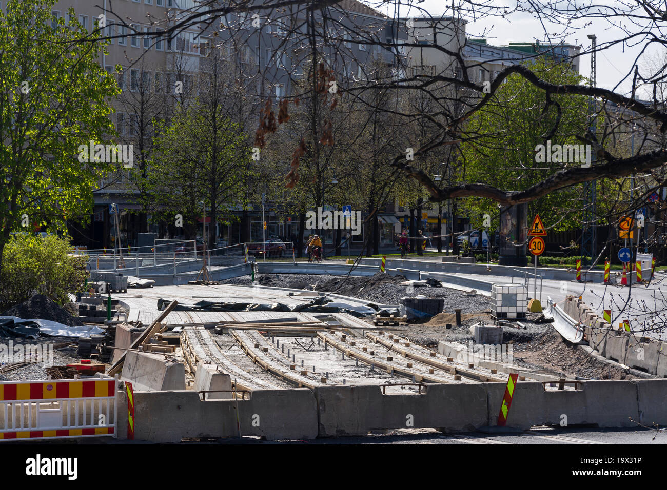 Tram Track Construction Site High Resolution Stock Photography and ...