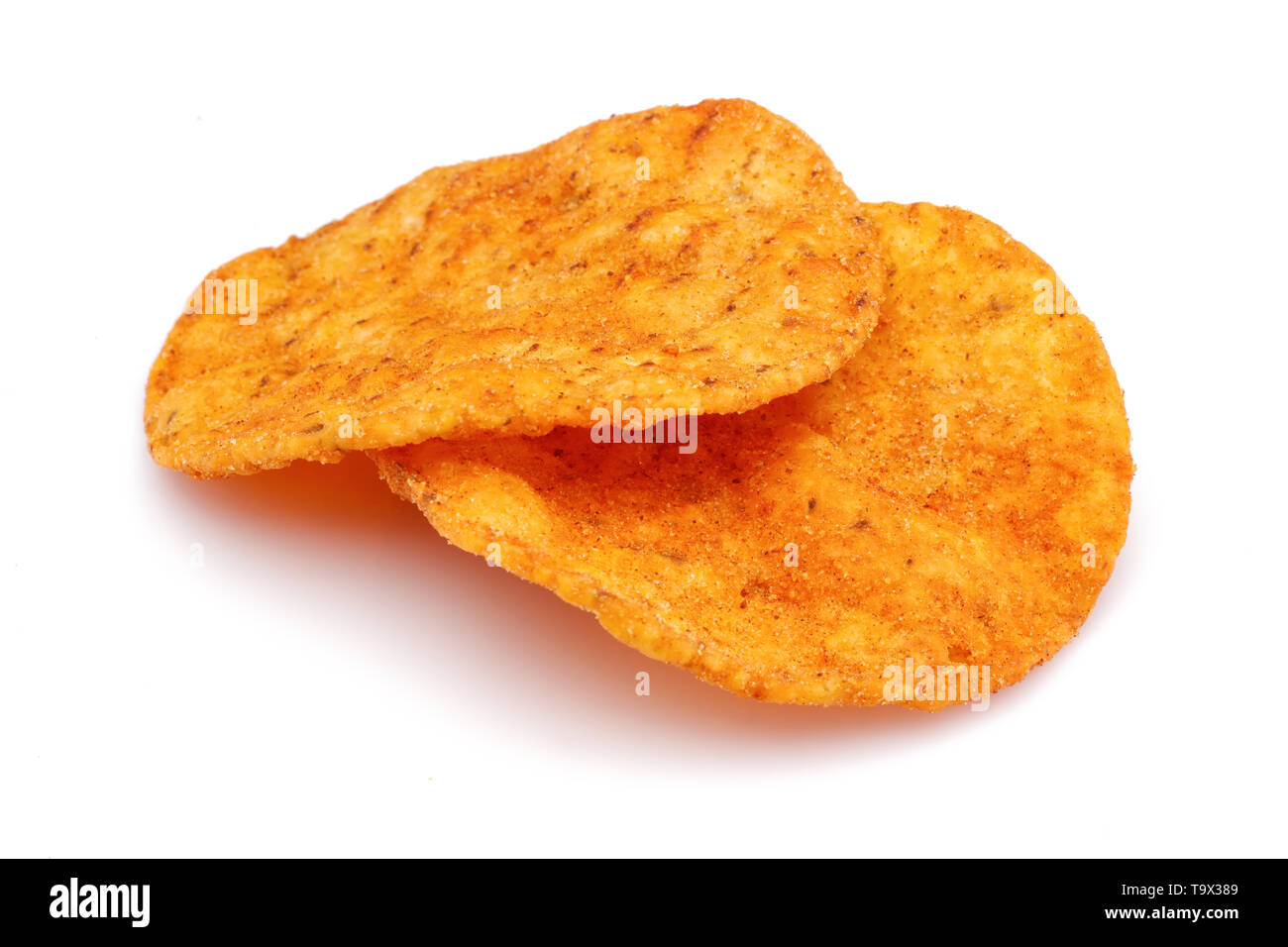 Corn chips isolated on white background Stock Photo - Alamy