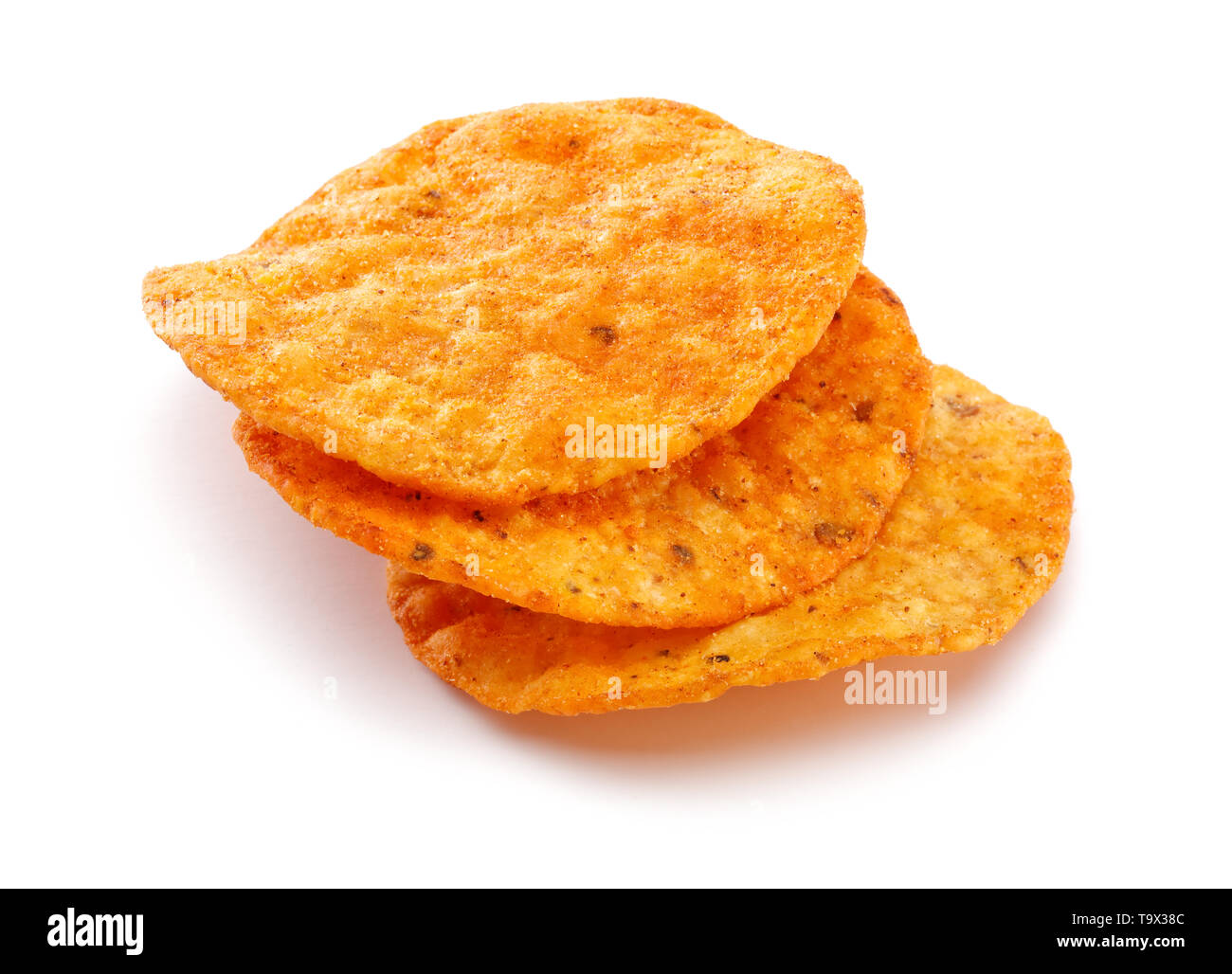 Corn chips isolated on white background Stock Photo - Alamy