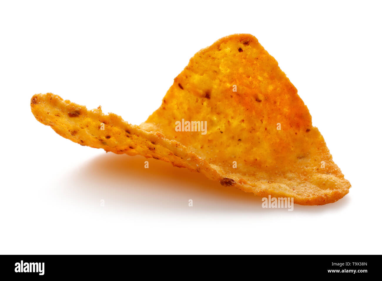 Taco Chips isolated on white background Stock Photo - Alamy