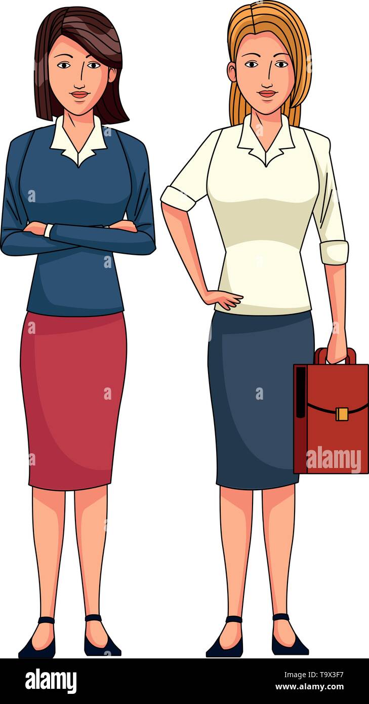 businesswomen avatar cartoon character Stock Vector Image & Art - Alamy