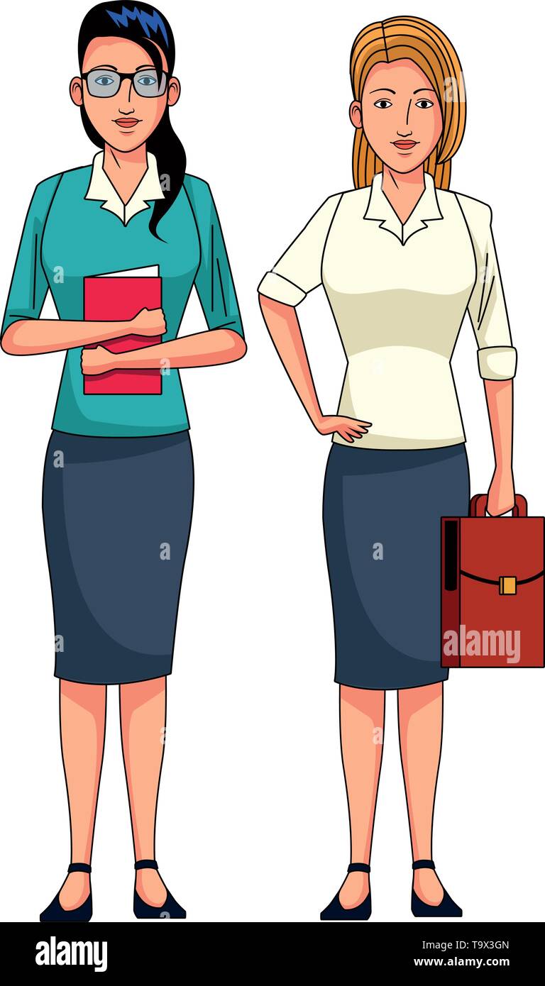 businesswomen avatar cartoon character Stock Vector Image & Art - Alamy