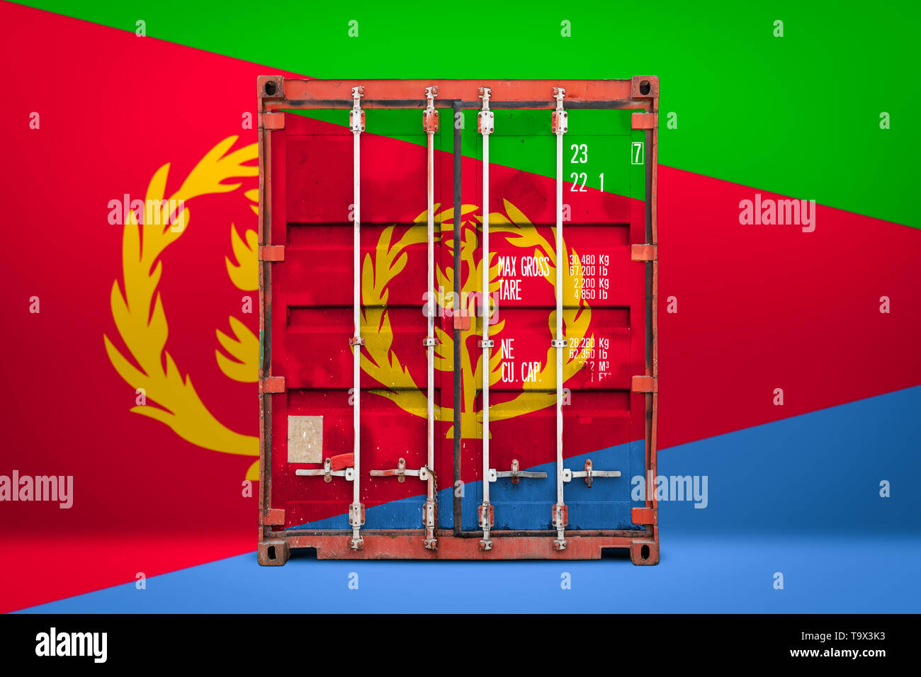 The concept of Eritrea export-import, container transporting and ...