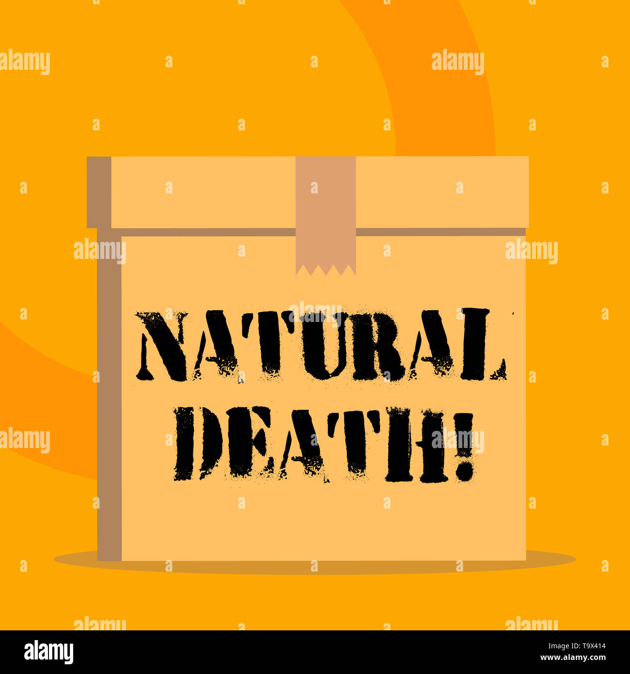 Handwriting text Natural Death. Conceptual photo occurring in the ...