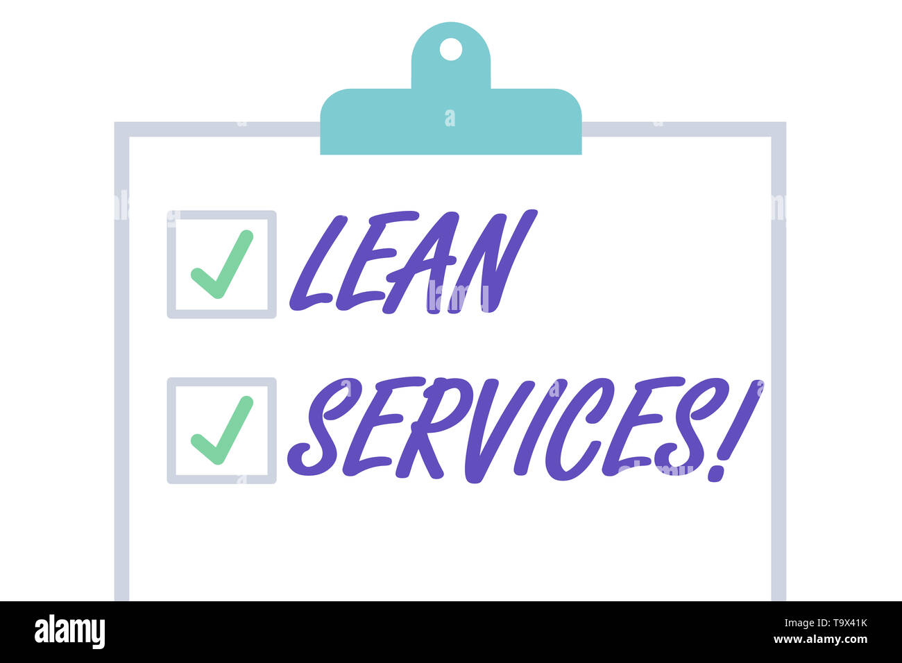 Handwriting text Lean Services. Conceptual photo application of the ...