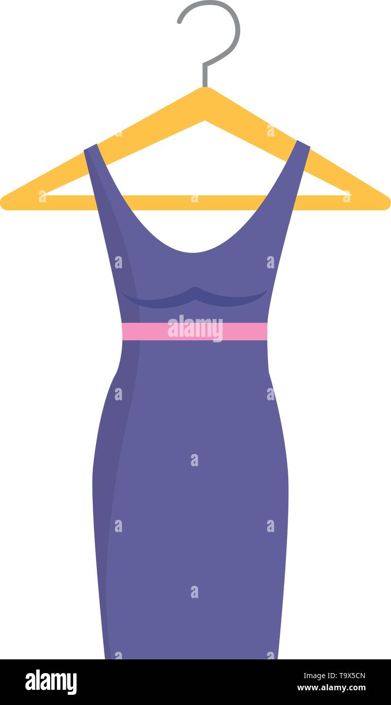 Dress On Hanger Vector